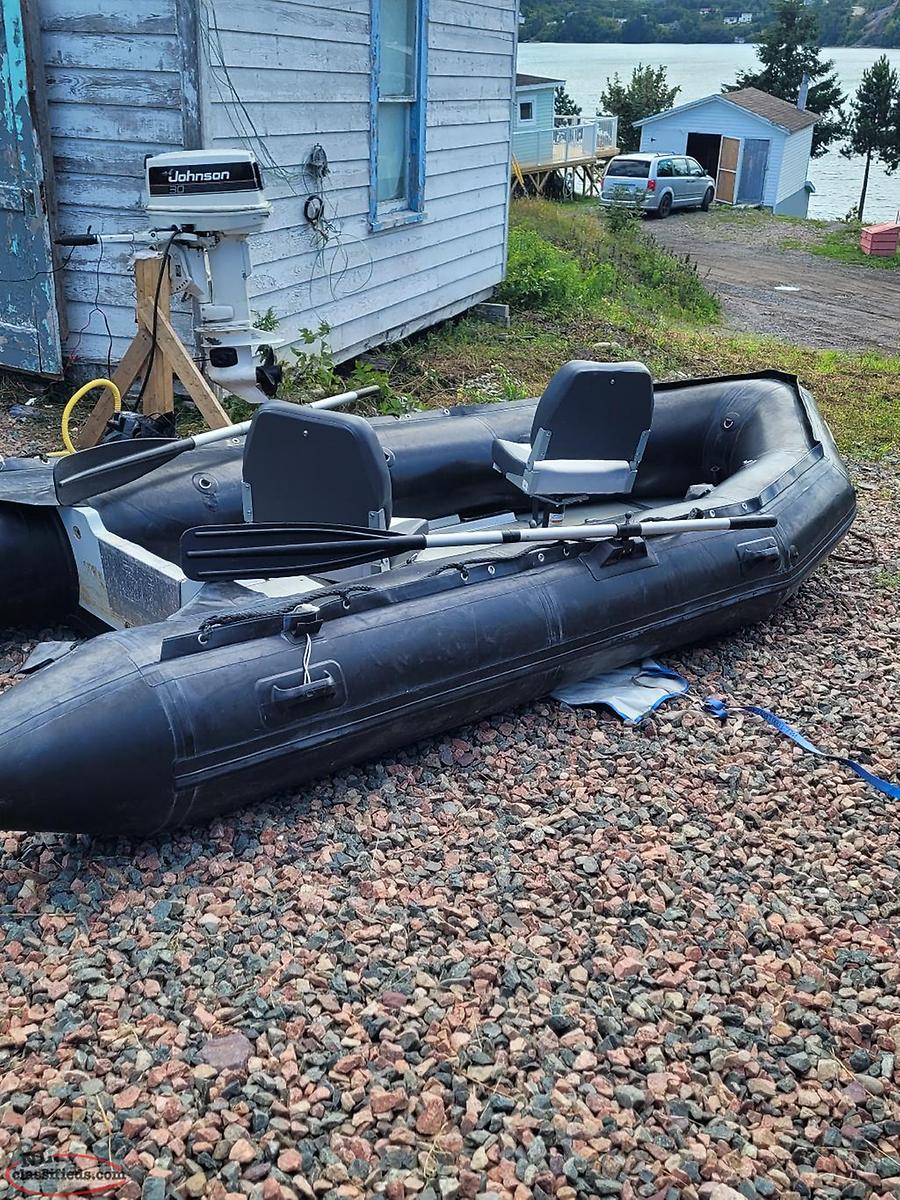 14 Ft Inflatable Boat And Motor - Little Heart's Ease, Newfoundland ...
