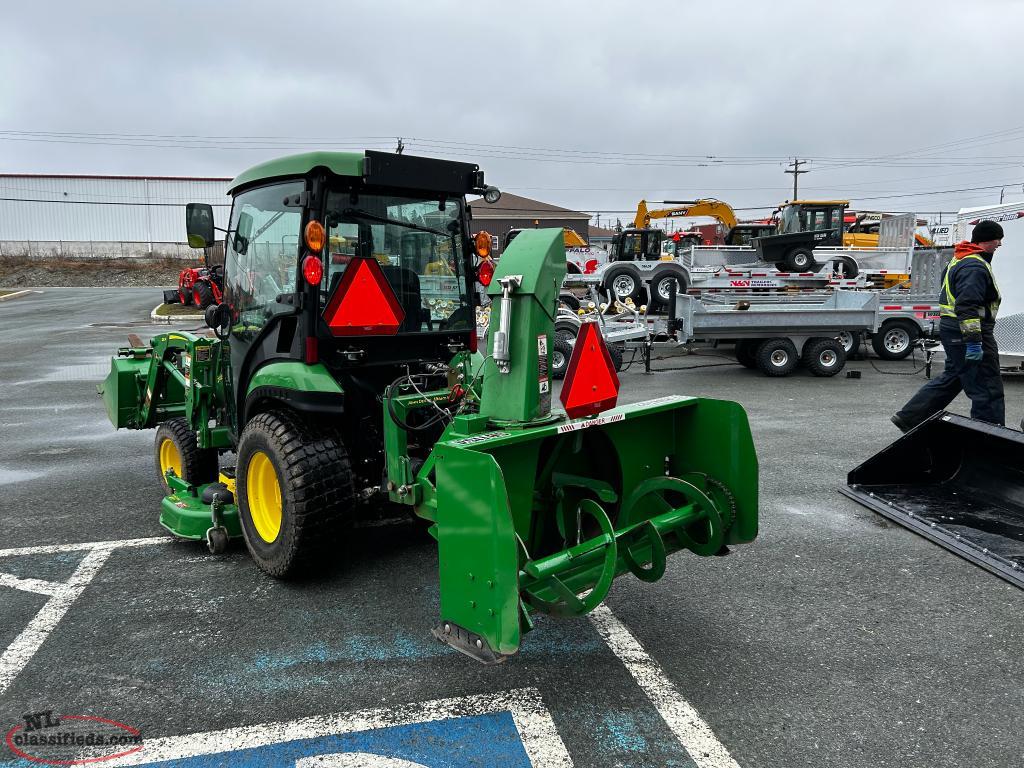 2018 John Deere 2025R Tractor , Loader, Rear Blower, Mower & Forks ...