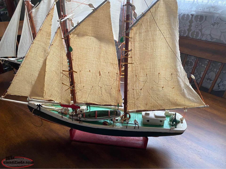 Two Newfoundland Model Schooners / Boats - $140 Each - Mount Pearl ...