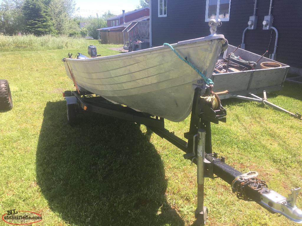 14 foot aluminum boat motor and trailer - Harbour Grace, Newfoundland ...
