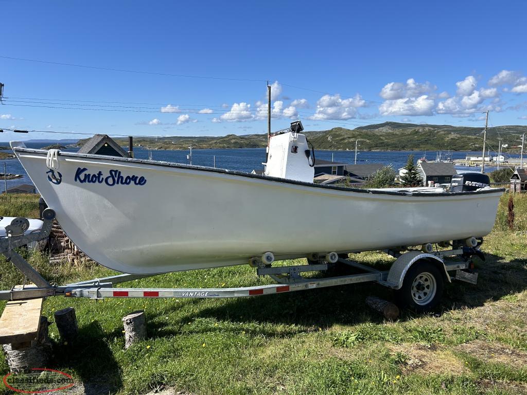 Fibreglass Boat, Motor And Trailer - Old Perlican, Newfoundland ...