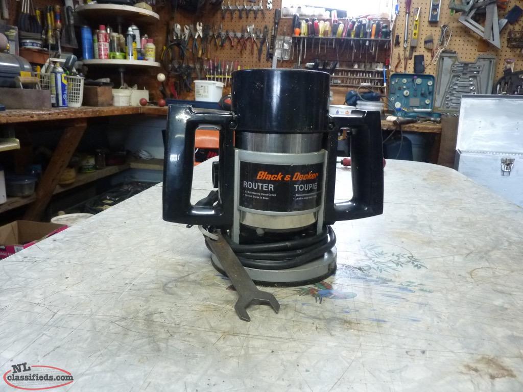 black and decker router....1/4 in collet - Cbn, Newfoundland Labrador ...