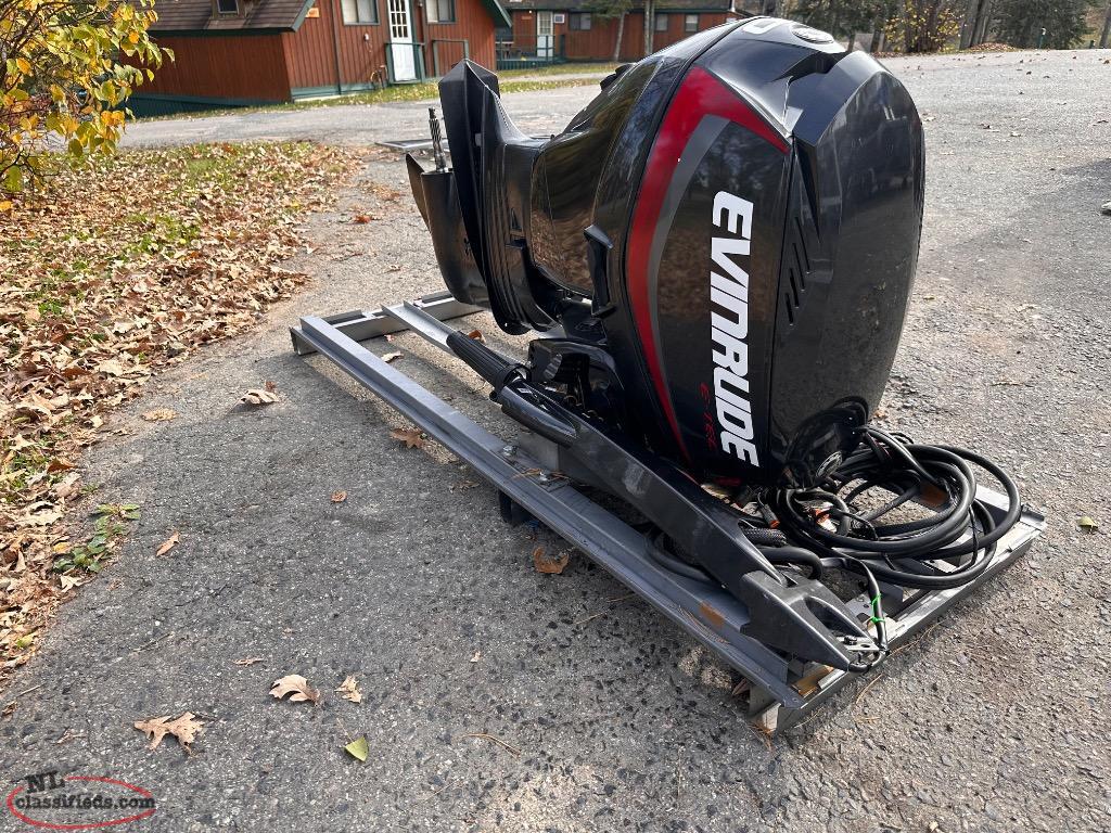 50HP 2019 Evinurde e-tec tiller outboards (pre-owned) w/ electrci start ...