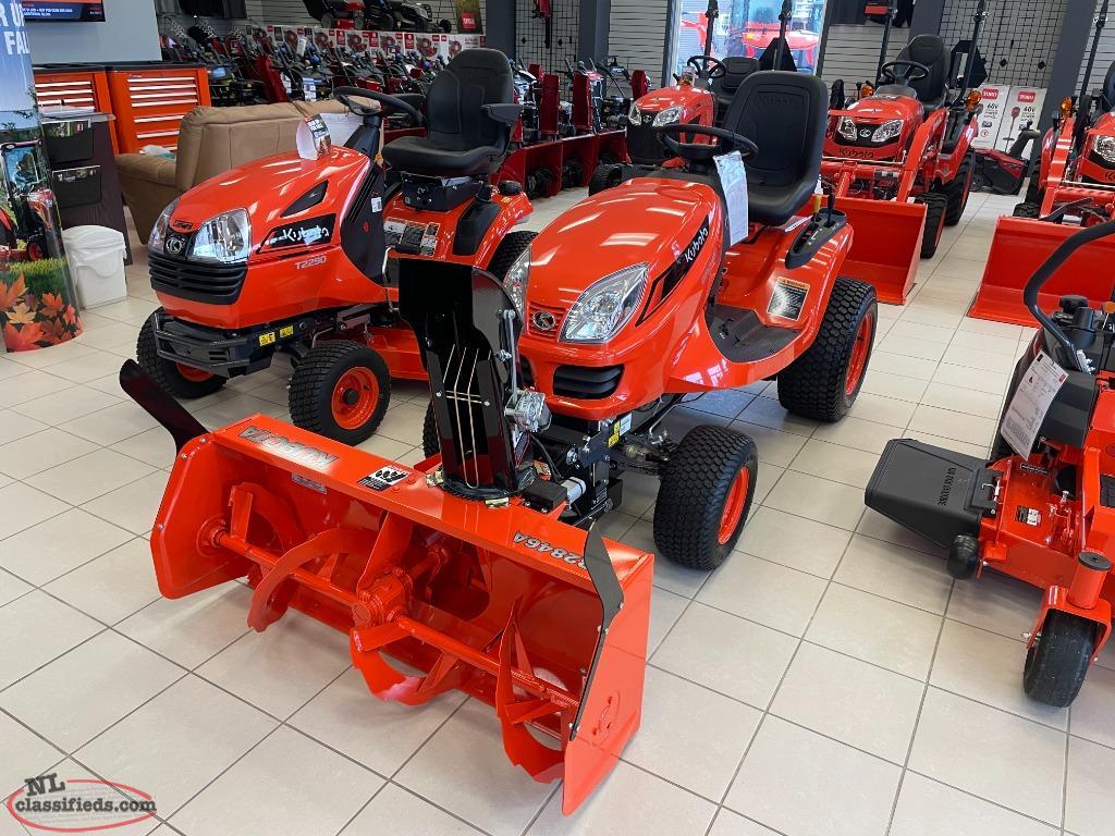 Kubota GR2120 Diesel + GR2846A Snowblower Combo - Gander, Newfoundland ...