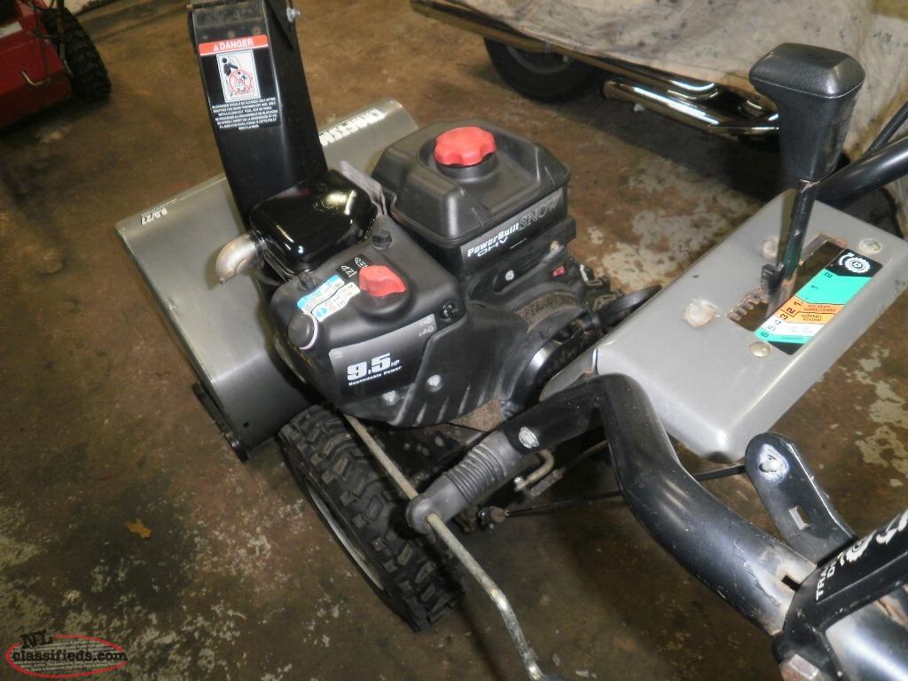 Craftsman 9.50 27" snowblower - St.john's, Newfoundland Labrador | NL ...