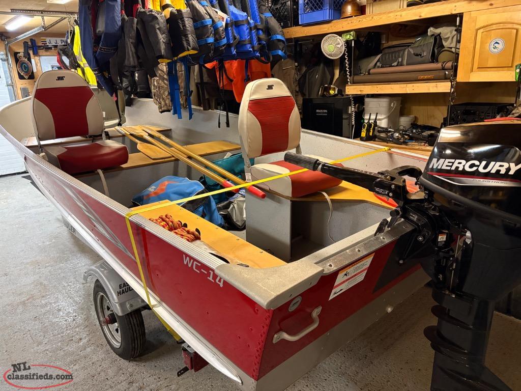 BRAND NEW 14' Lund fishing boat/trailer/Mercury 9.9hp motor - St. John ...
