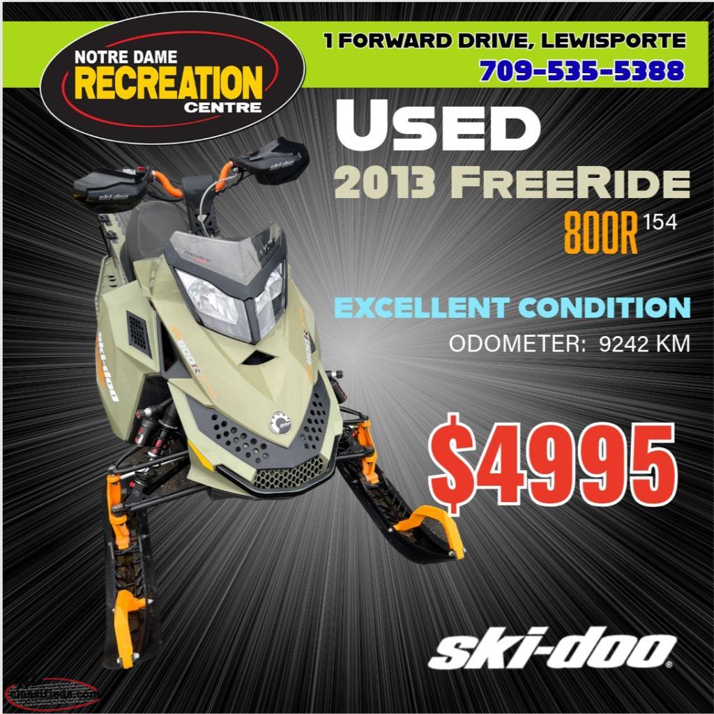 Used 2013 Freeride 800R - 154" Ski Doo - Lewisporte, Newfoundland ...