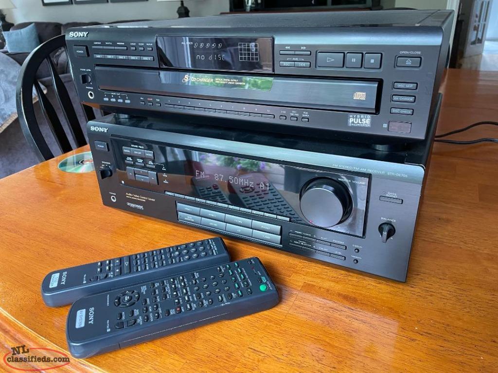 SONY AV RECEIVER w. PHONO & 5 DISC CD PLAYER ~ Mint!!! - Cbs ...