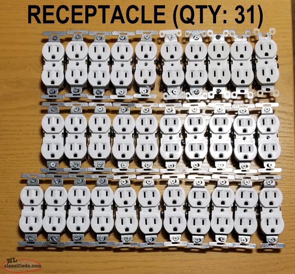 46 Receptacles, 37 Toggle Switches, 66 Wall Plates - Paradise ...