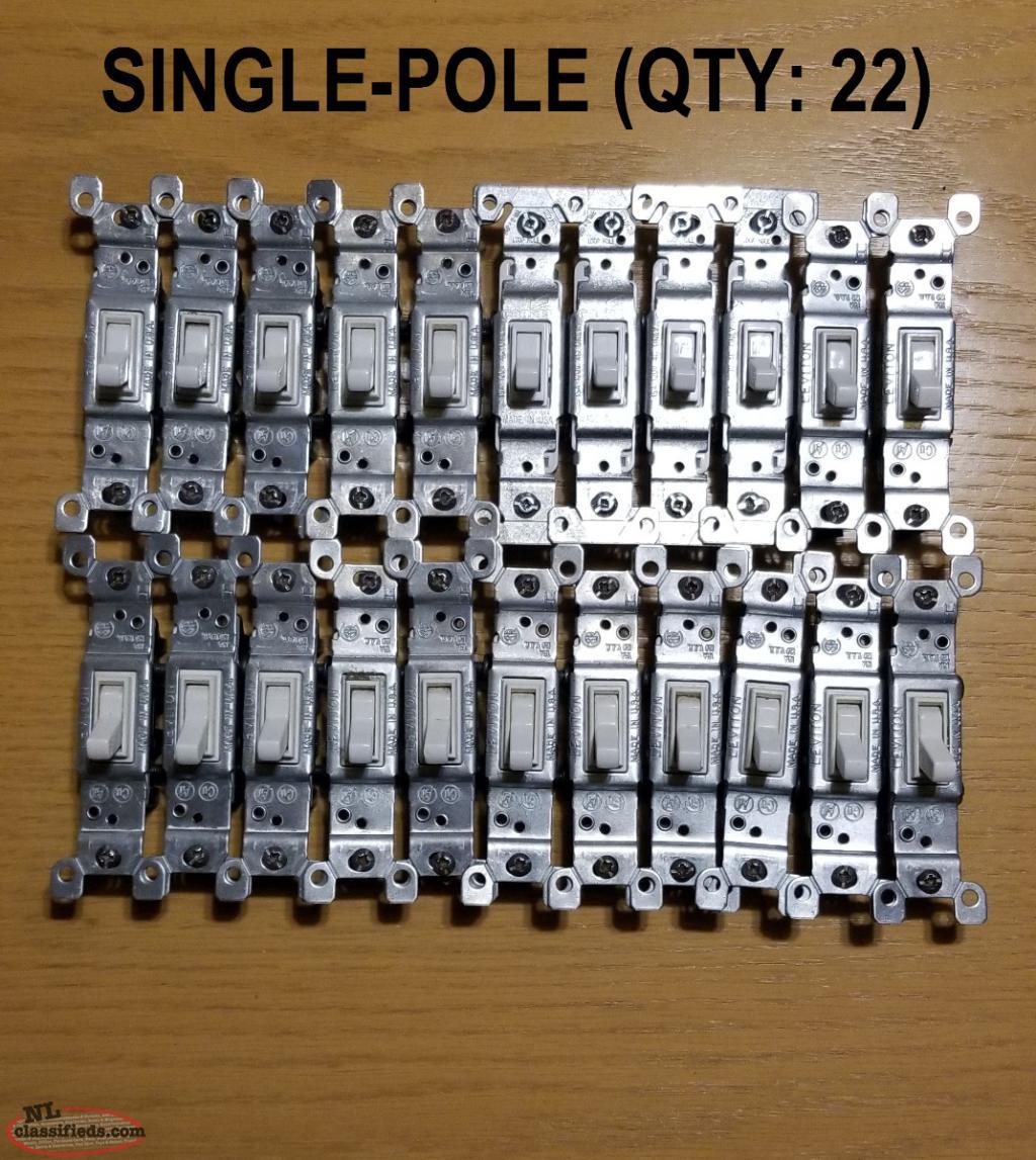 46 Receptacles, 37 Toggle Switches, 66 Wall Plates - Paradise ...